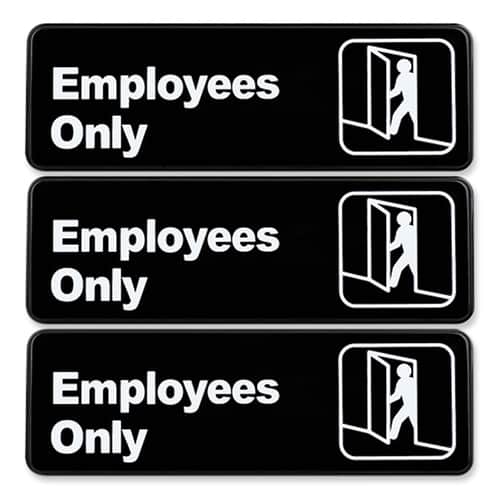 Employees Only Indoor/Outdoor Wall Sign by Excello Global Products ...